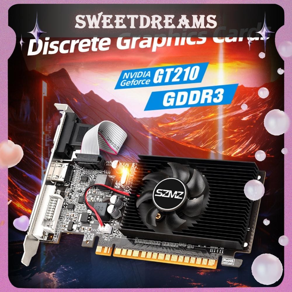 GT210 1G Gaming Graphics Card 64Bit DDR3 Low Profile Graphics Card for ...