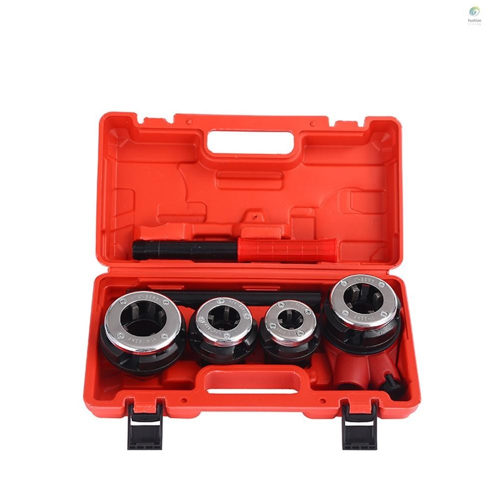 FLM Portable Ratchet Pipes Threader Kit Manual Ratcheting Threading ...