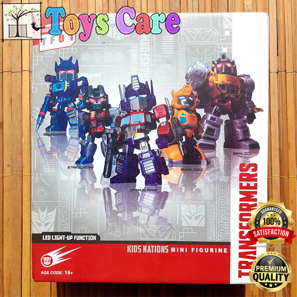 Kids NATIONS TRANSFORMERS KW SET 5pcs OPTIMUS PRIME BUMBLEBEE ...