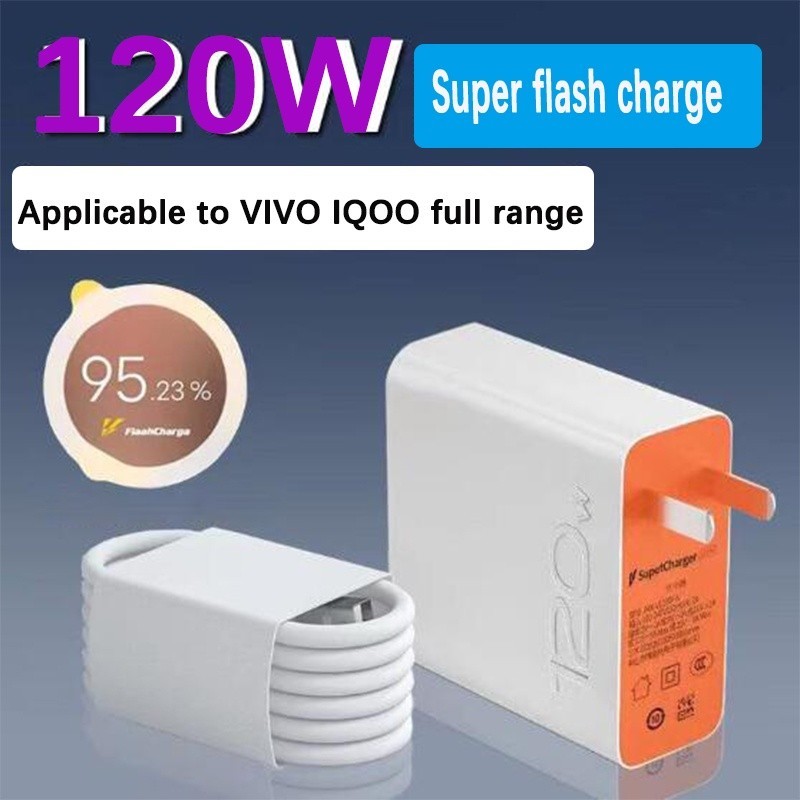 Vivo 120W FlashCharge Charger EU/US Fast Charge Adapter For X100 X90 ...