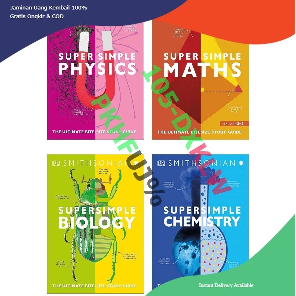 Super Simple Maths Biology - Chemistry - Physics -/DK Smithsonian/Color ...