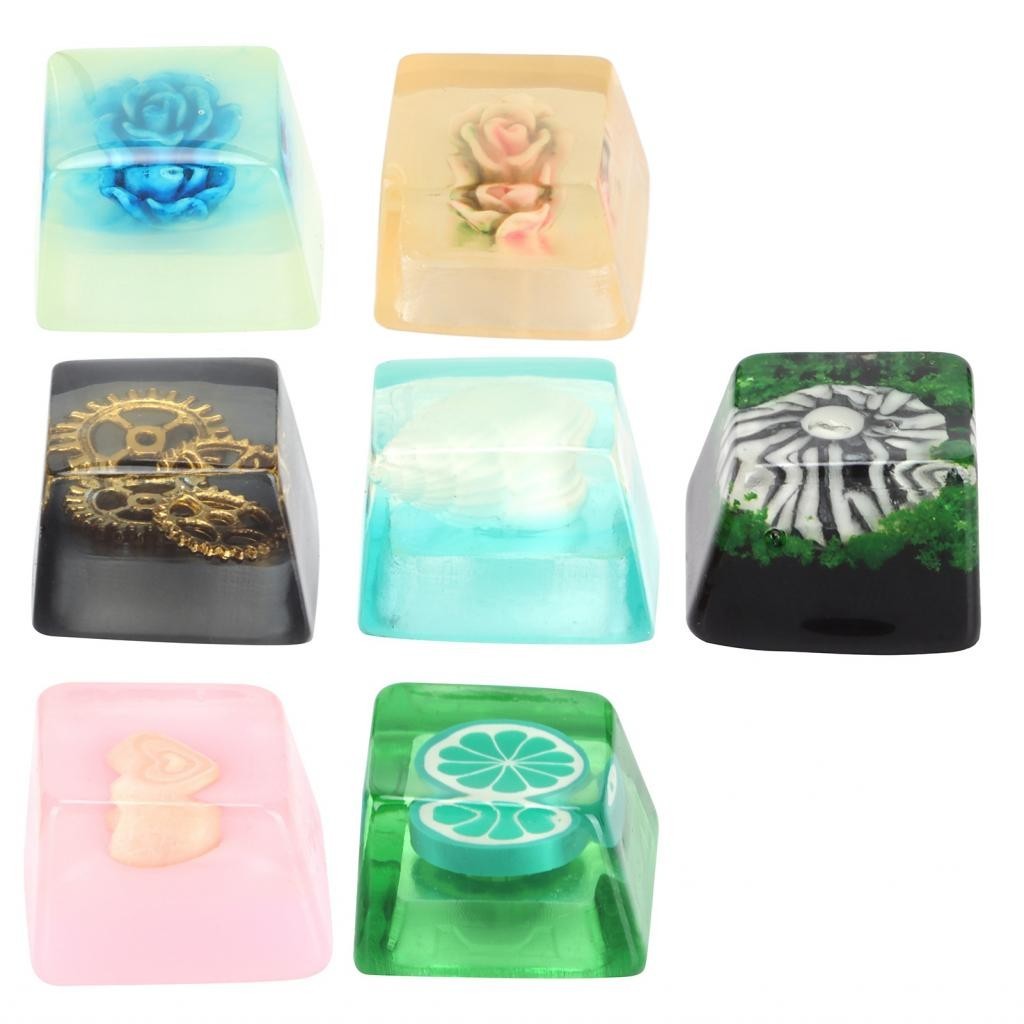 Eleganthome Resin Keycap Corrosion Resistance Sturdy Custom Keycaps ...