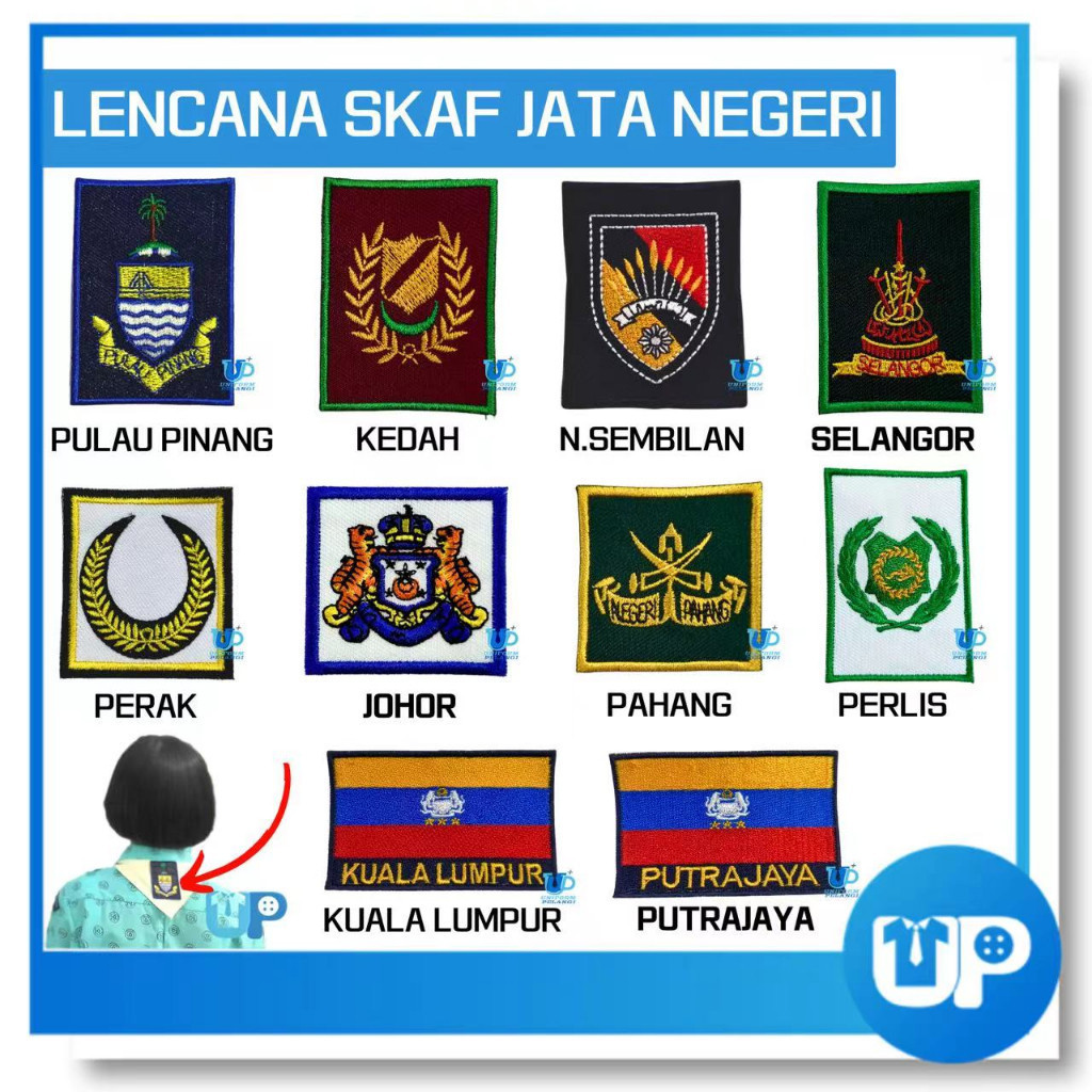 Jata Negeri Pandu Puteri Putrajaya Selangor Negeri Sembilan Johor Kedah ...