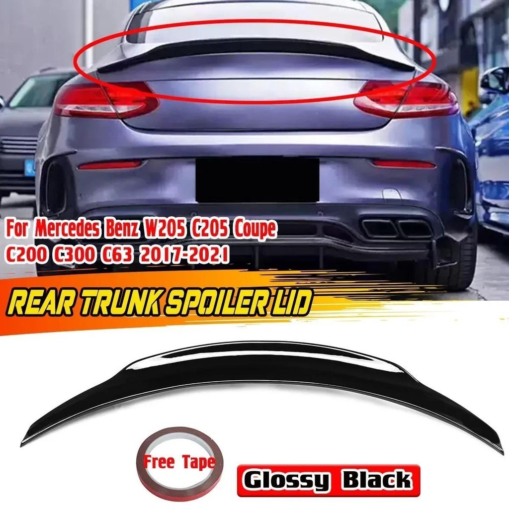 W205 Car Rear Trunk Boot Wing PSM Style For Mercedes For Benz W205 C205 ...