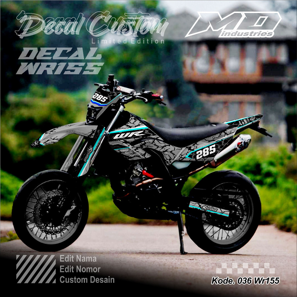 Decal Yamaha WR155 R Full Body Custom Design - Decal Supermoto WR155 ...