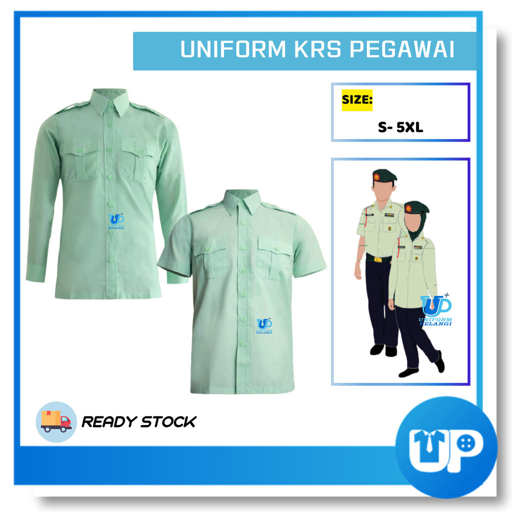 Uniform Baju Seragam No.3 KRS Pegawai Cikgu Lengan Pendek Lengan ...