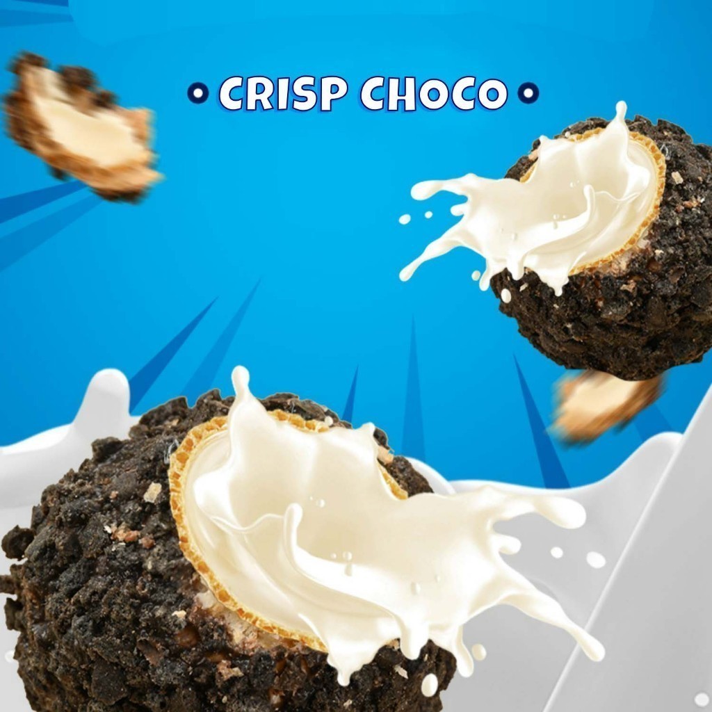 Halal Lianggui Chocolate Cones BURSTLURRY CRISPY & SWEET Wafer Round ...