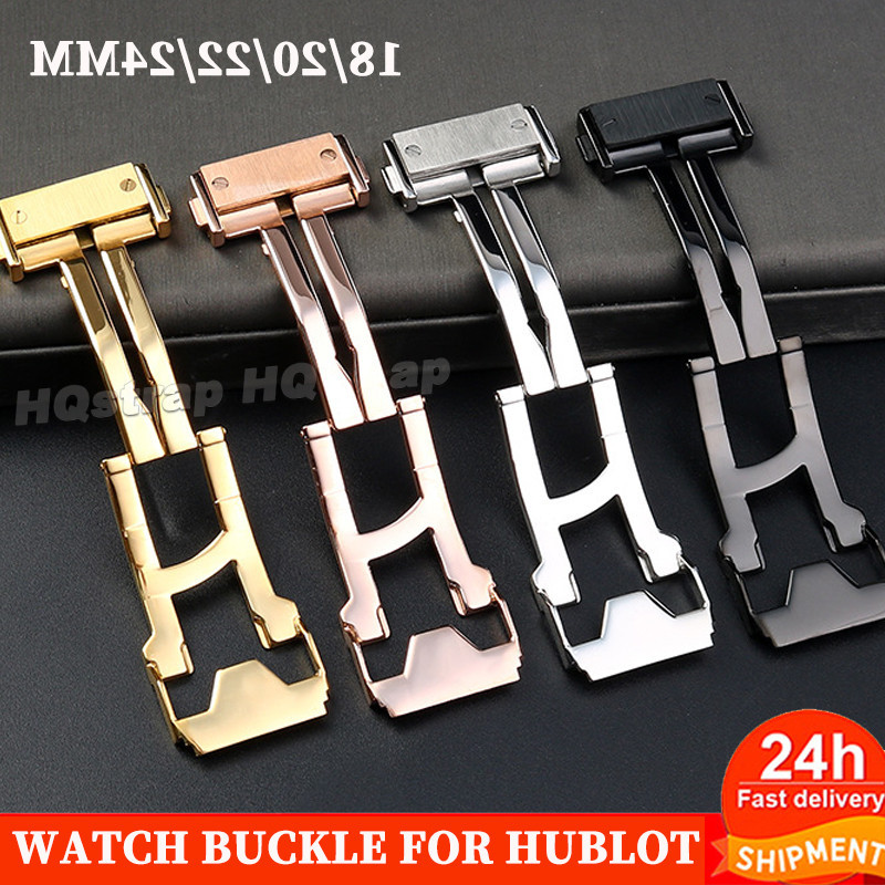 Watch Buckle 18mm 20mm 22mm Stainless Steel Buckles Double Press ...