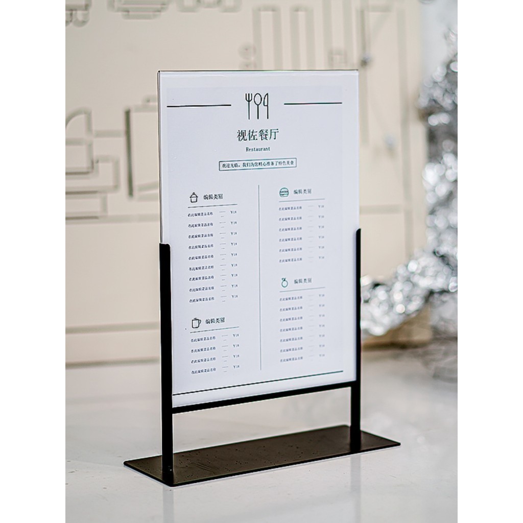 Creative Acrylic Vertical a4 Table Card Studio Product Certificate ...