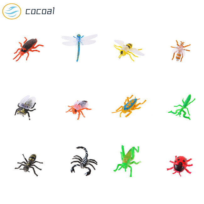 Promotion Price!! 12pcs Bugs Insects Toys, Mini Lifelike Insect Figures ...