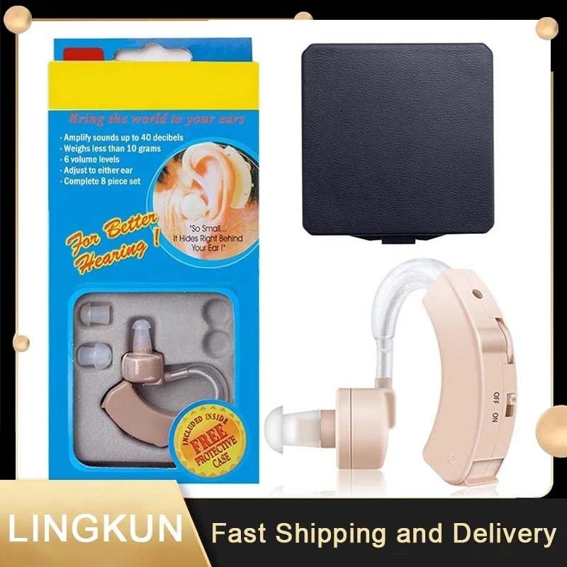 Super Mini Hearing Aid Ear Sound Amplifier Adjustable Tone Hearing Aids ...
