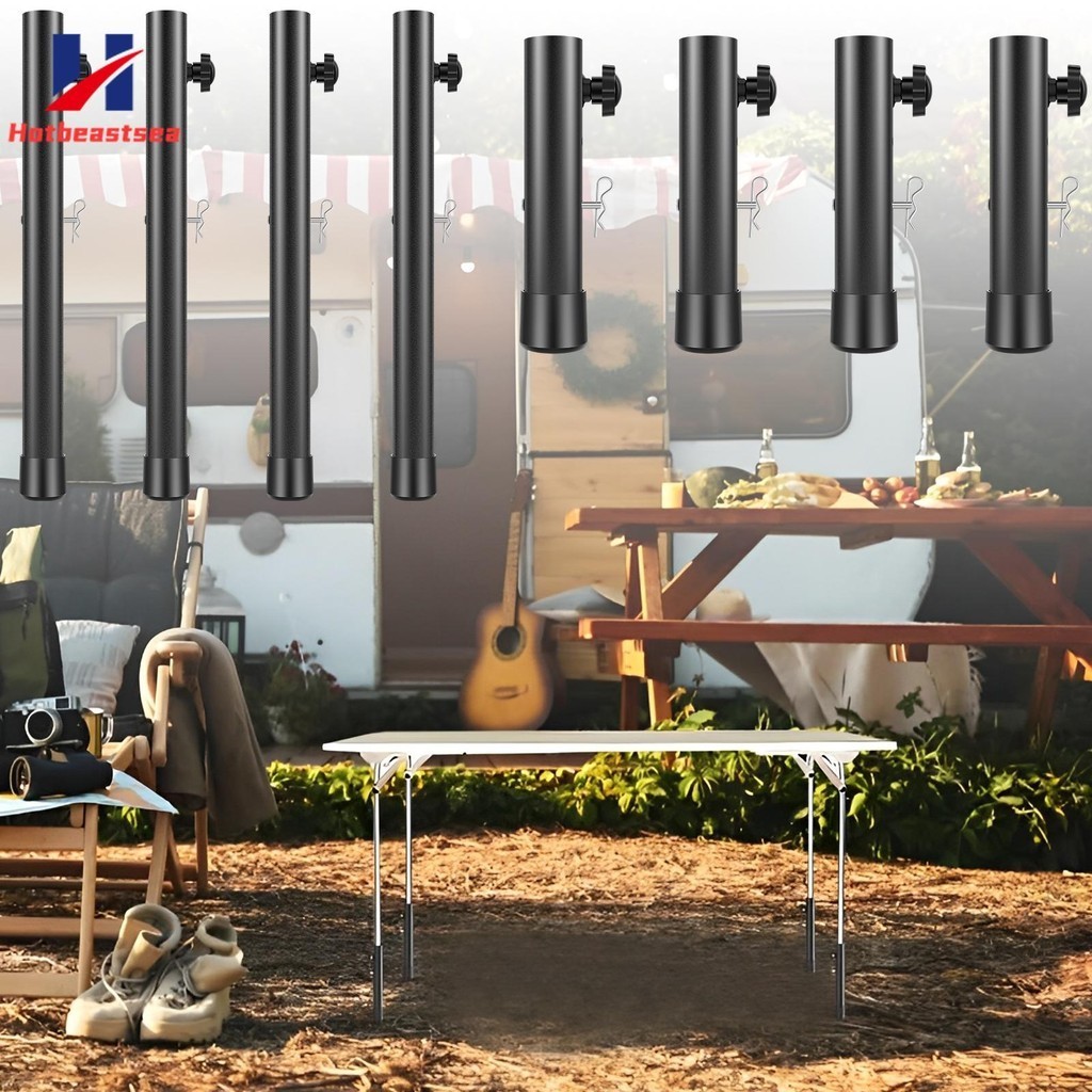 4Pcs Folding Table Leg Extenders Heavy Duty Steel Folding Table Leg ...