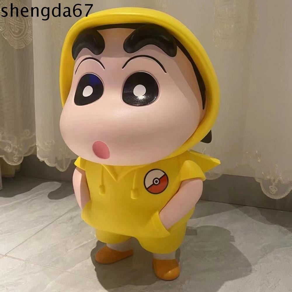SHENGDA Crayon Shin-Chan Model Toy, Shinnosuke Nohara Pikachu Crayon ...