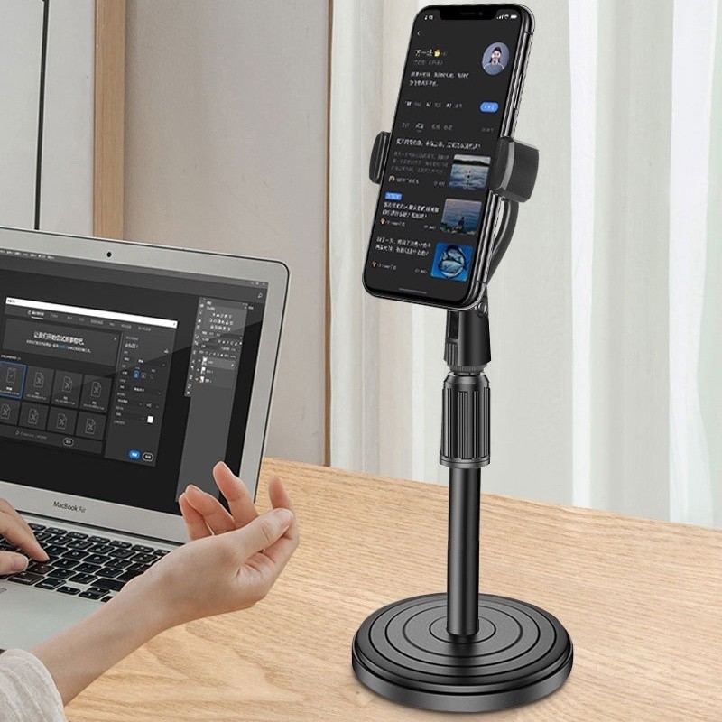 Phone Stand Holder Desktop Stand Portable For Live Streaming Video Call ...