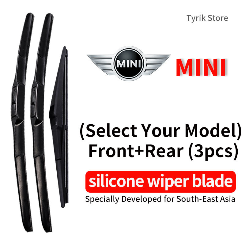 (Front+Rear 3pcs) MINI Cooper / Clubman / Countryman / Hardtop Wiper ...