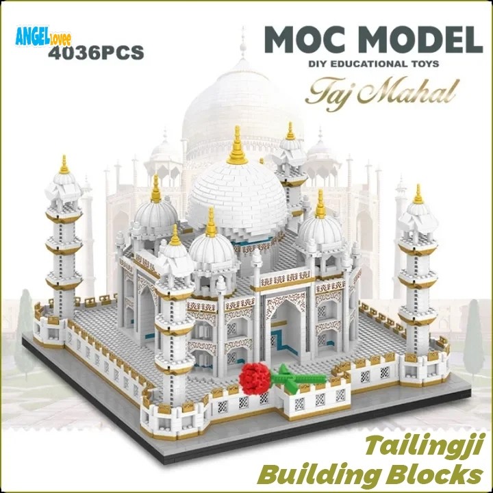 4036Pcs Taj Mahal Building Block World Famous Buildings Nano Bricks ...