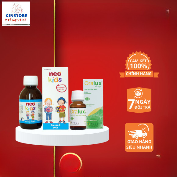 Ginstore - EYE BRIGHTENING DUO Neo Kids Omega 3 DHA & Oralux Drop helps ...