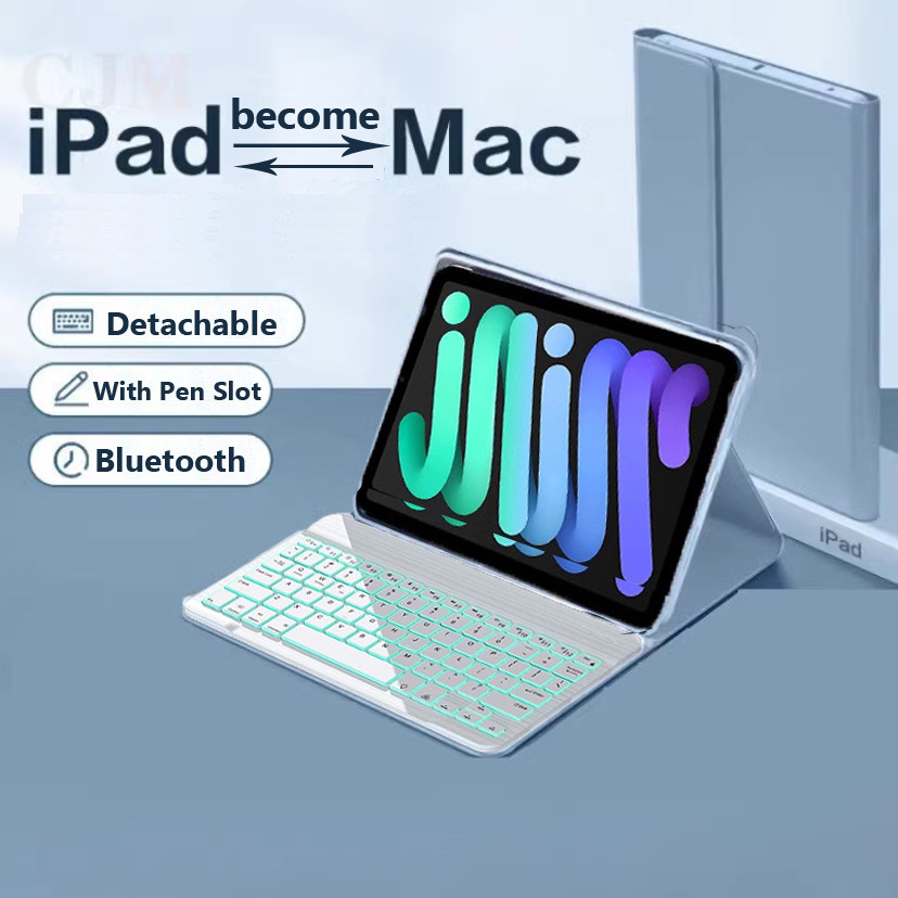 Keyboard with Case for Ipad Mini A17 Pro Gen 8.3 Inch 2024 A2993 Mini 7 ...