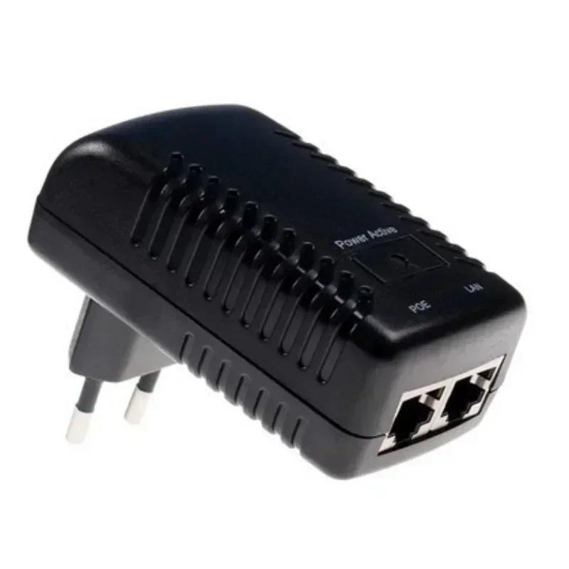 DC48V 0.5A 24W POE Power Supply Plug Injector Spliter for CCTV IP ...