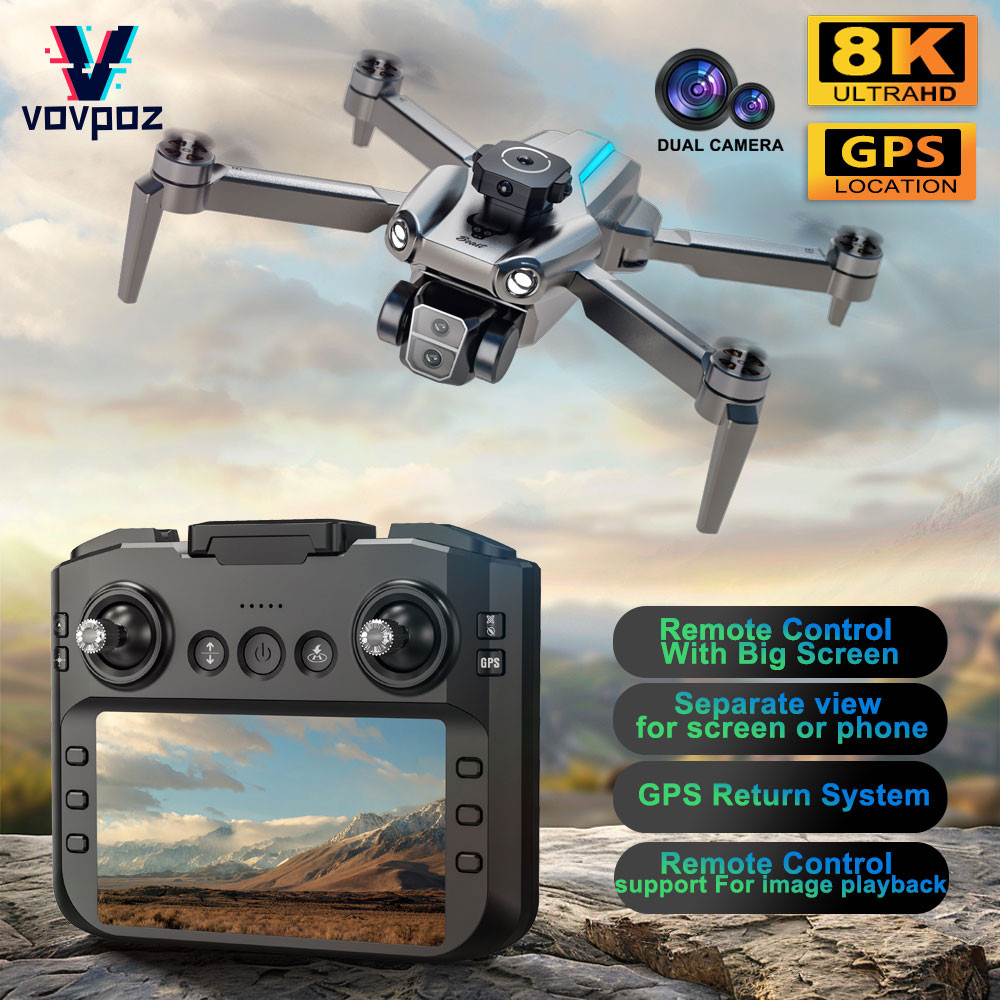 SG109 MAX Drone Remote Control With Screen GPS Brushless Obstacle Avoidance Professional 8K HD ...
