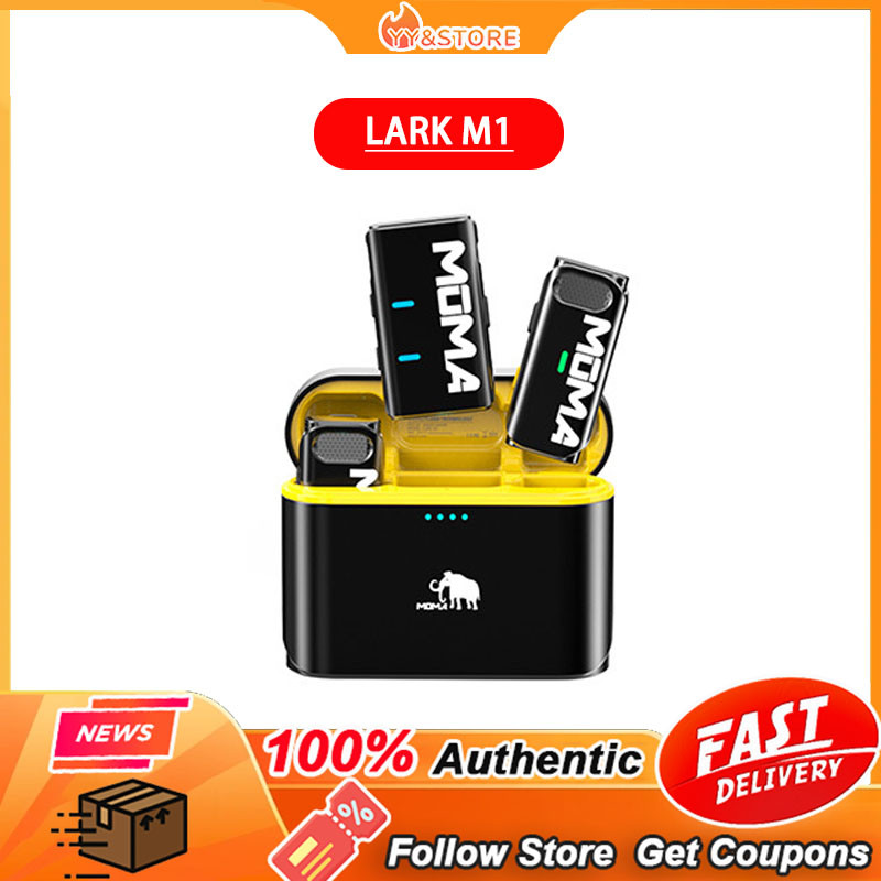 MOMA LARK M1 wireless lavalier microphone, microphone receiver, recording and live streaming ...