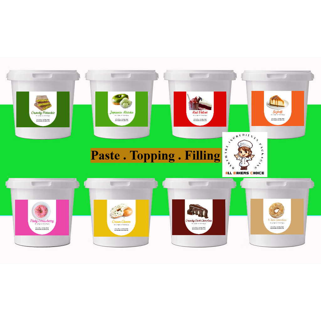 Pistachio/Matcha/White Chocolate/Strawberry/Red Velvet/Bizkoff/Milky ...