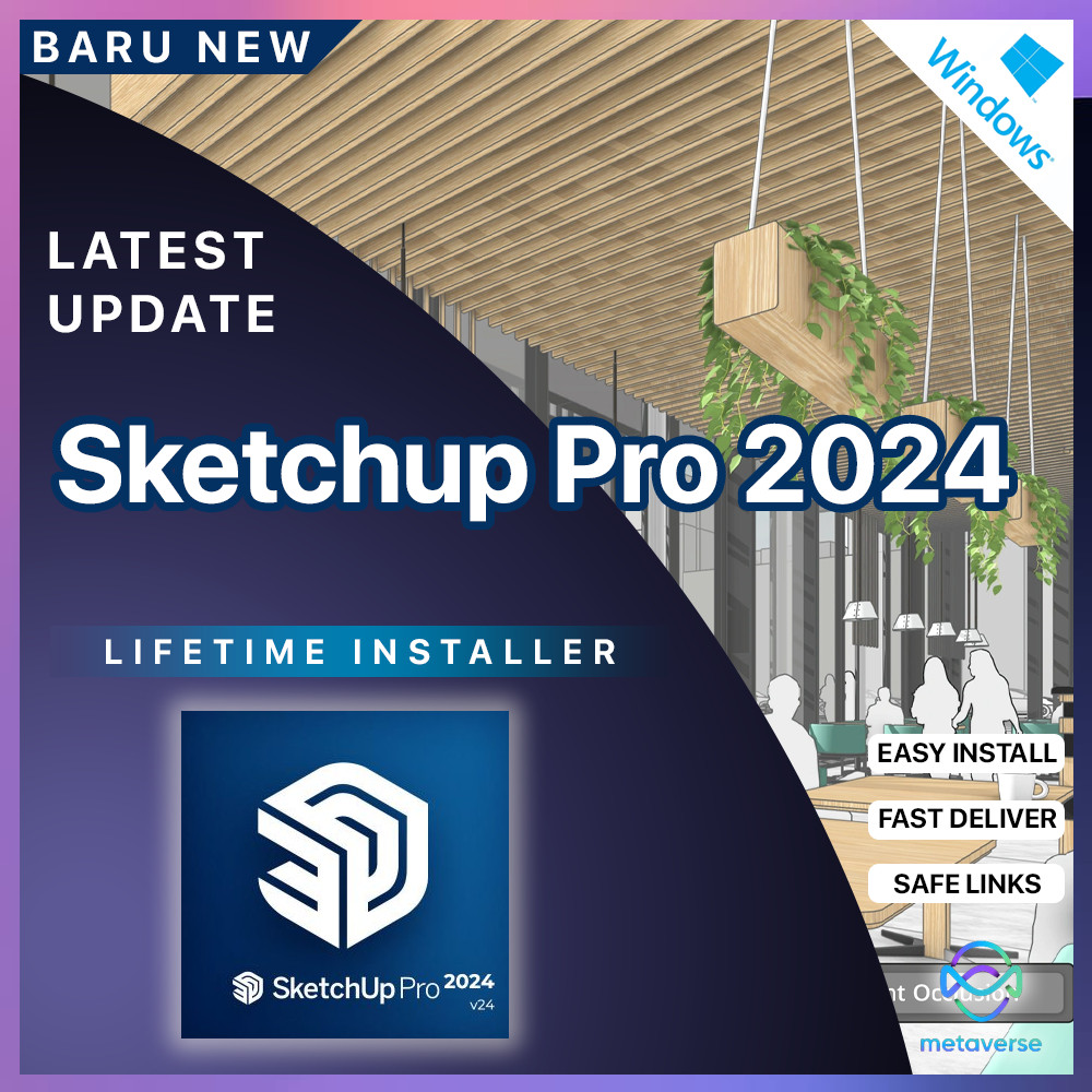 🆕 SketchUp Pro 2024 + V-Ray + Enscape + Asset Library | ⭐ Latest Full ...