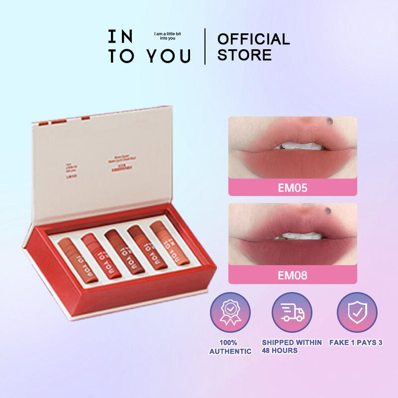 INTOYOO Chinese New Year Mini Lipstick Gift Box Matte Velvet Lipstick ...
