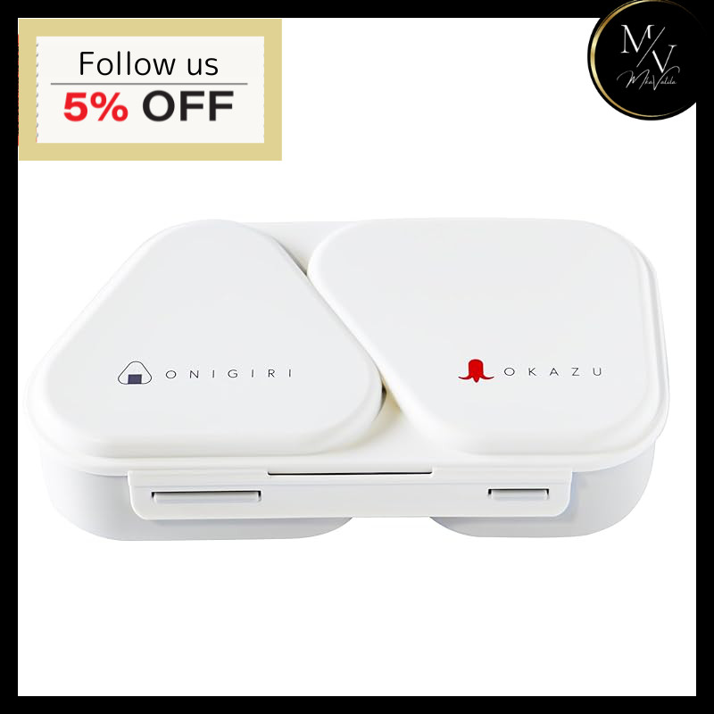 OSK Onigiri Lunch Box 465ml - Paste Gray, Antibacterial, Lockable, Microwave Safe, Includes Mold ...