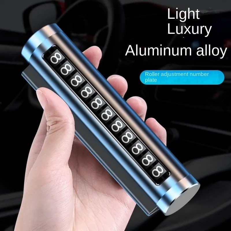 Car Temporary Parking Number Plate Metal Roller Car Logo Car Moving ...