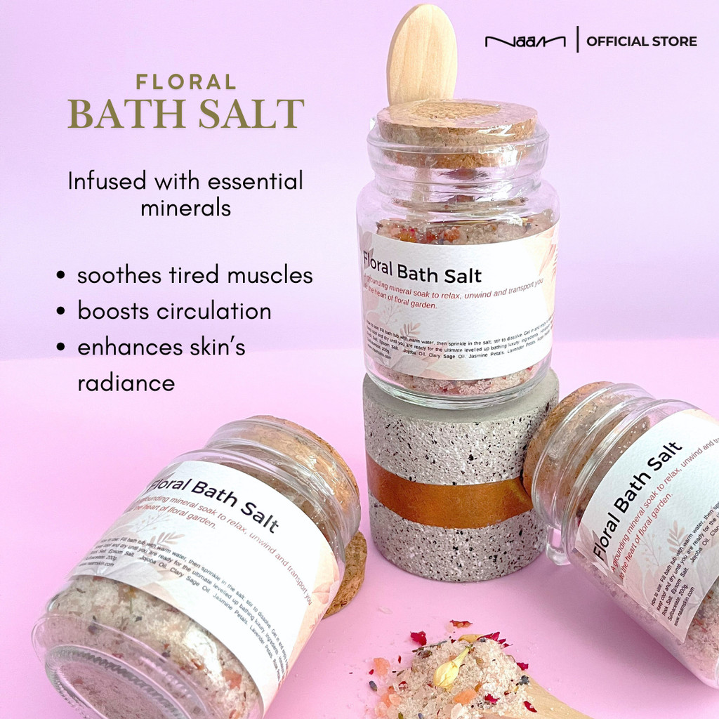 Naam Floral Bath Salt [Epsom Salt + Himalayan Salt] | Shopee Malaysia