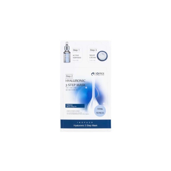 InnoFace Hyaluronic 3-Step Mask Pack Set with Ampoule | Shopee Malaysia