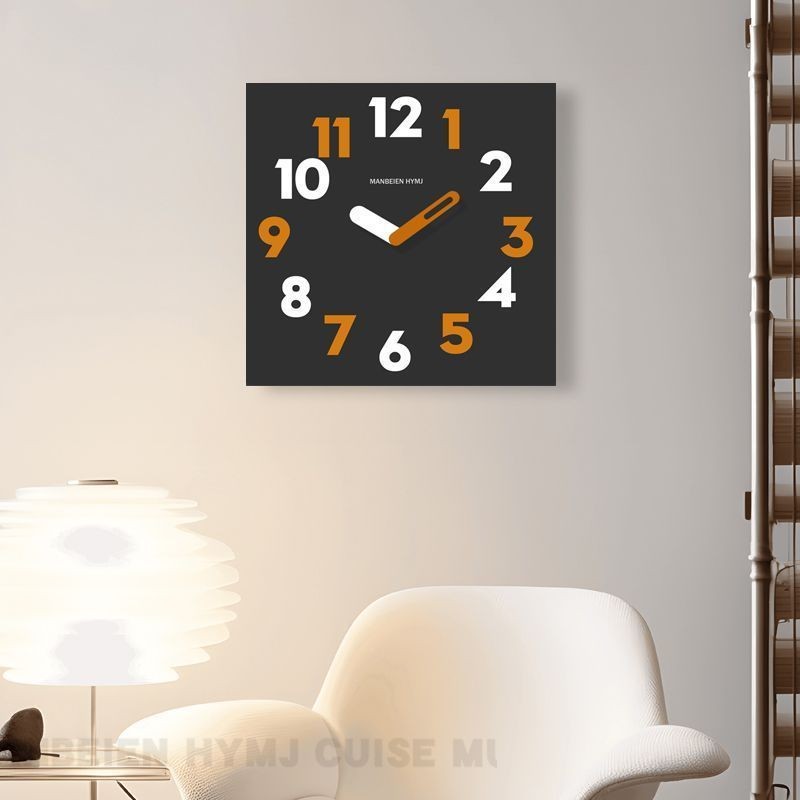 Frameless Wall Clock - Analog Wall Clock - Retro Clock - Kitchen Wall Clocks - Easy to Read Dial ...
