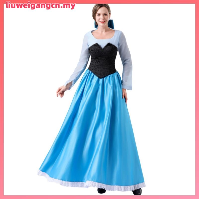 Adult Ladies cos The Little Mermaid Ariel Princess Dress Party Cosplay ...