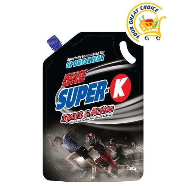 Super-K Liquid Detergent Sport And Active 1.6kg | Shopee Malaysia