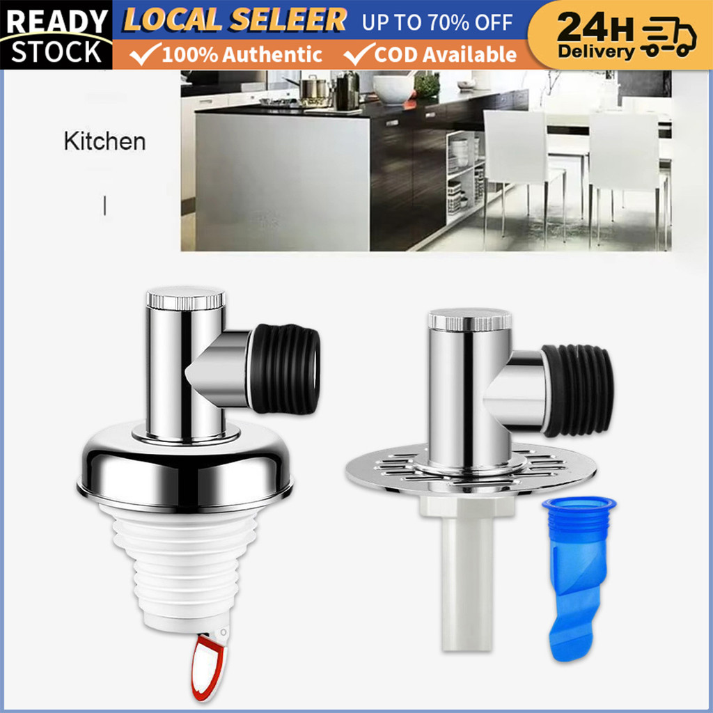 2in1 Hardware Universal Anti-overflow Laundry Machine Floor Drain ...