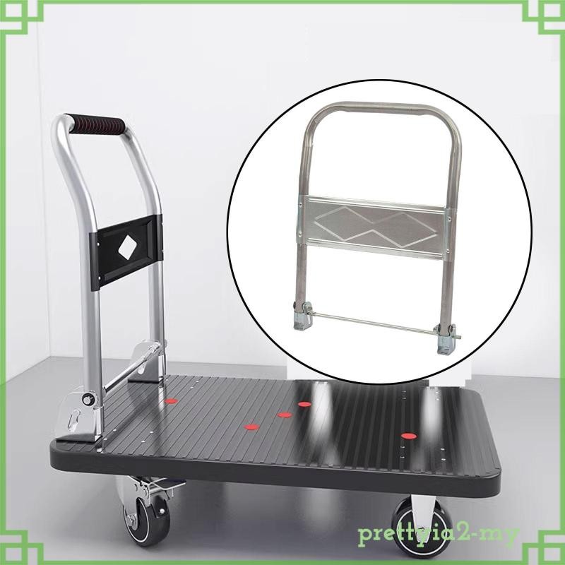 [PrettyiaedMY] Flatbed Cart Handle Platform Truck Handle Space Saving ...