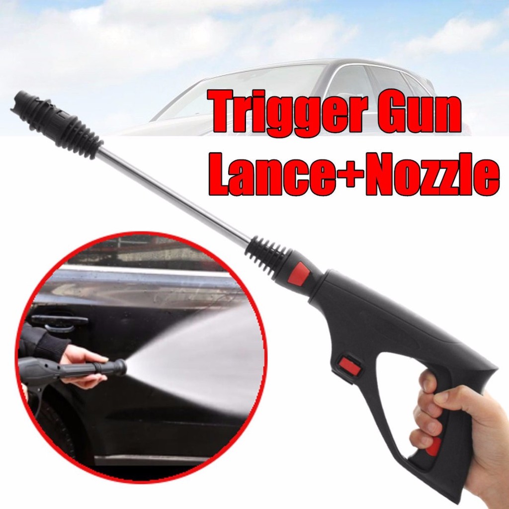 New High Pressure Washer Spray Trigger Tool Variable Lance Nozzle For ...
