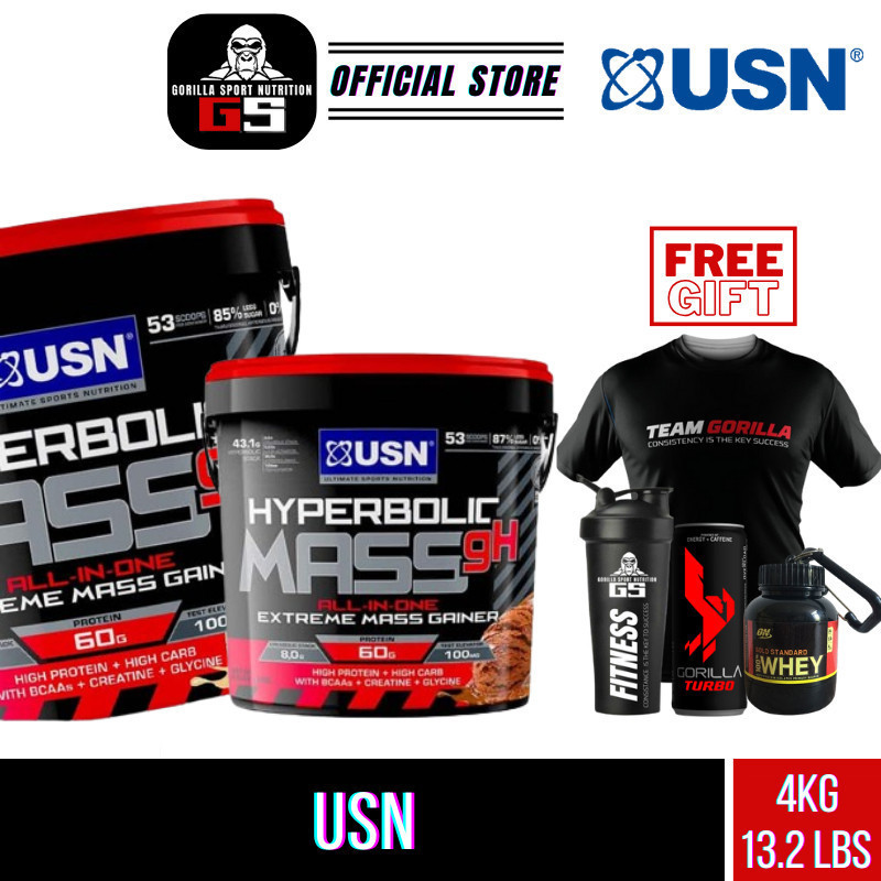 USN Hyperbolic Mass Protein Powder Mass Gh Susu Naikkan Berat Badan ...