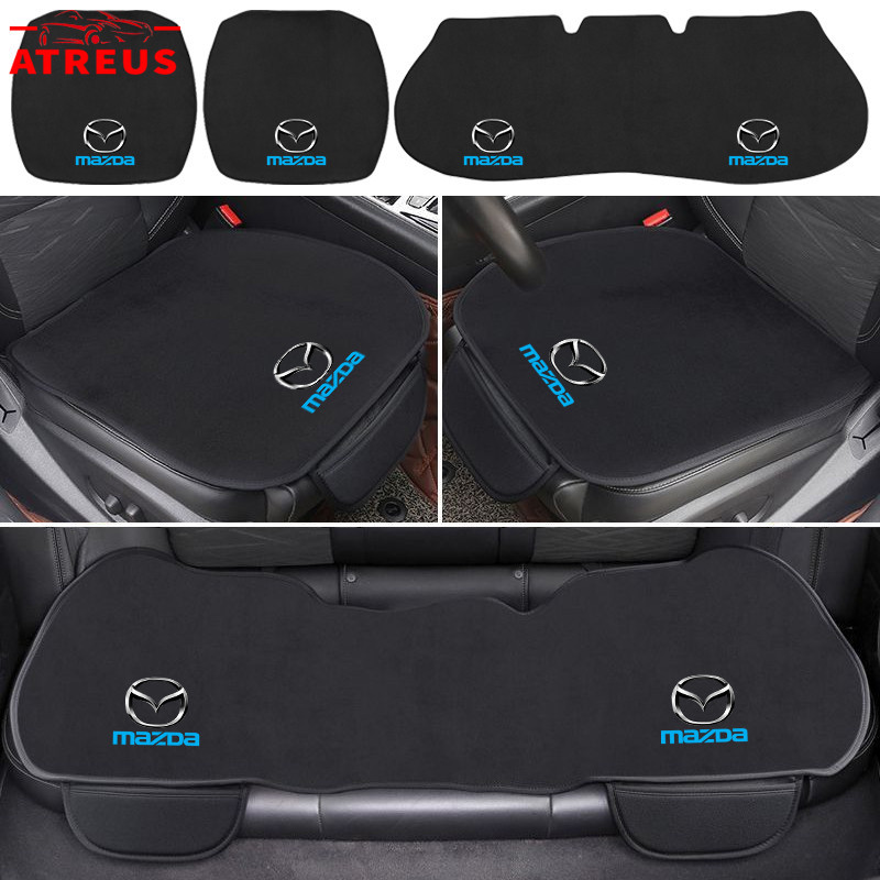 Mazda Car Seat Cushion Seat Cover Front Back Seat Polyester Flannel ...