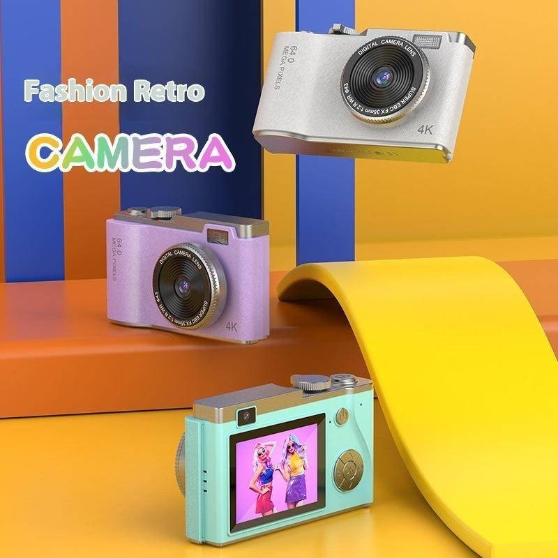 YJS LK-003 New Kids Digital Camera CCD Style Tide Retro Kids Camera 4K ...