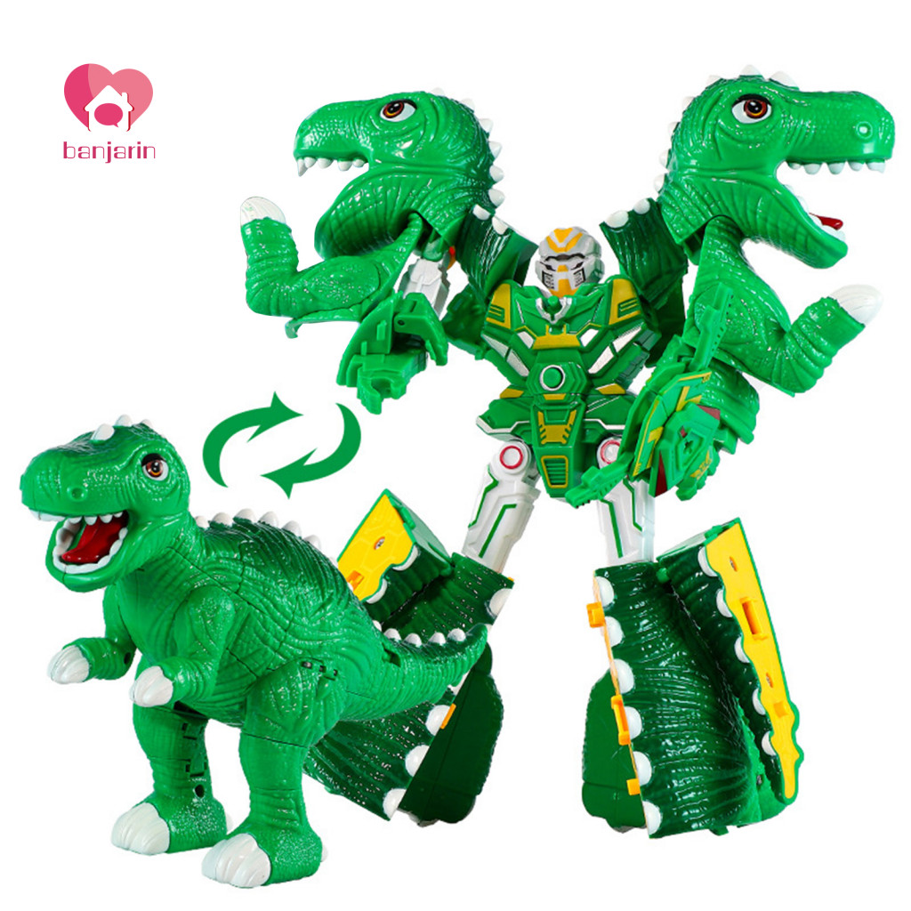 Banjarin Robot Dinosaur Toy 2-in-1 Assemble Toy Triceratop ...
