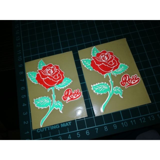 STICKER CUTTING BUNGA ROS FLOWER REFLECT PANTUL | Shopee Malaysia