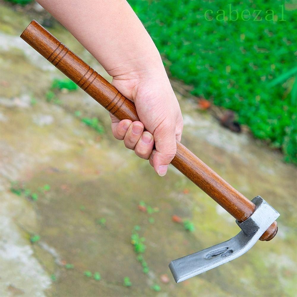 CABEZA Garden Hand Hoe, Anti-Rust Wooden Handle Weeding Hoe, Digging ...