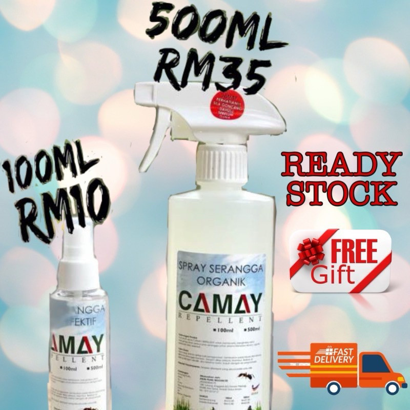 repellent Camay Spray - kamitetep / kutu kucing / semut charlie / lipas ...