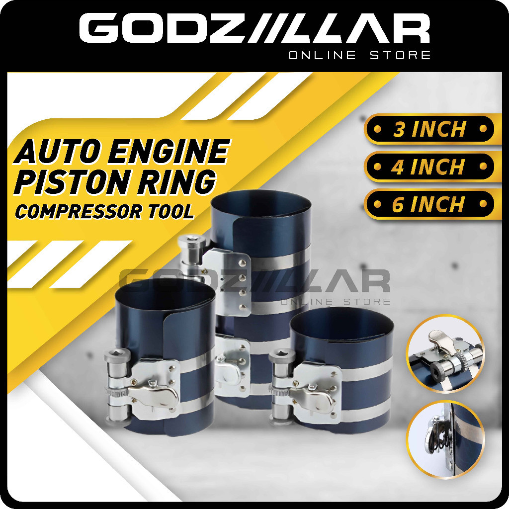 3” 4” 6” Car Auto Engine Cylinder Piston Ring Compressor Tool Installer ...