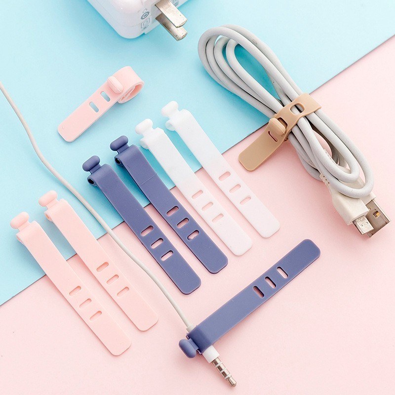 MALAYSIA.... Colorful USB Cable Strap Silicone Cable Tie Wire Ties ...