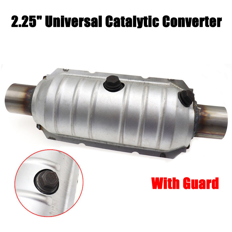 2.25in Universal Catalytic Converter 400 holes High Flow 2xClogging ...