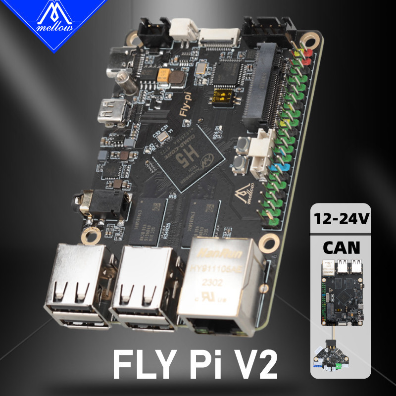 Mellow Fly Pi V2 With UTOC 40Pin GPIO Expandable EMMC For DIy Klipper ...