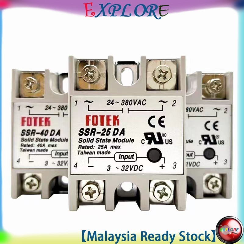 Solid State Relay SSR-25DA 40DA Single phase DC control AC | Shopee Malaysia